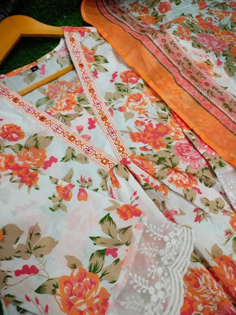 Emerald Bloom Anarkali Kurta Set